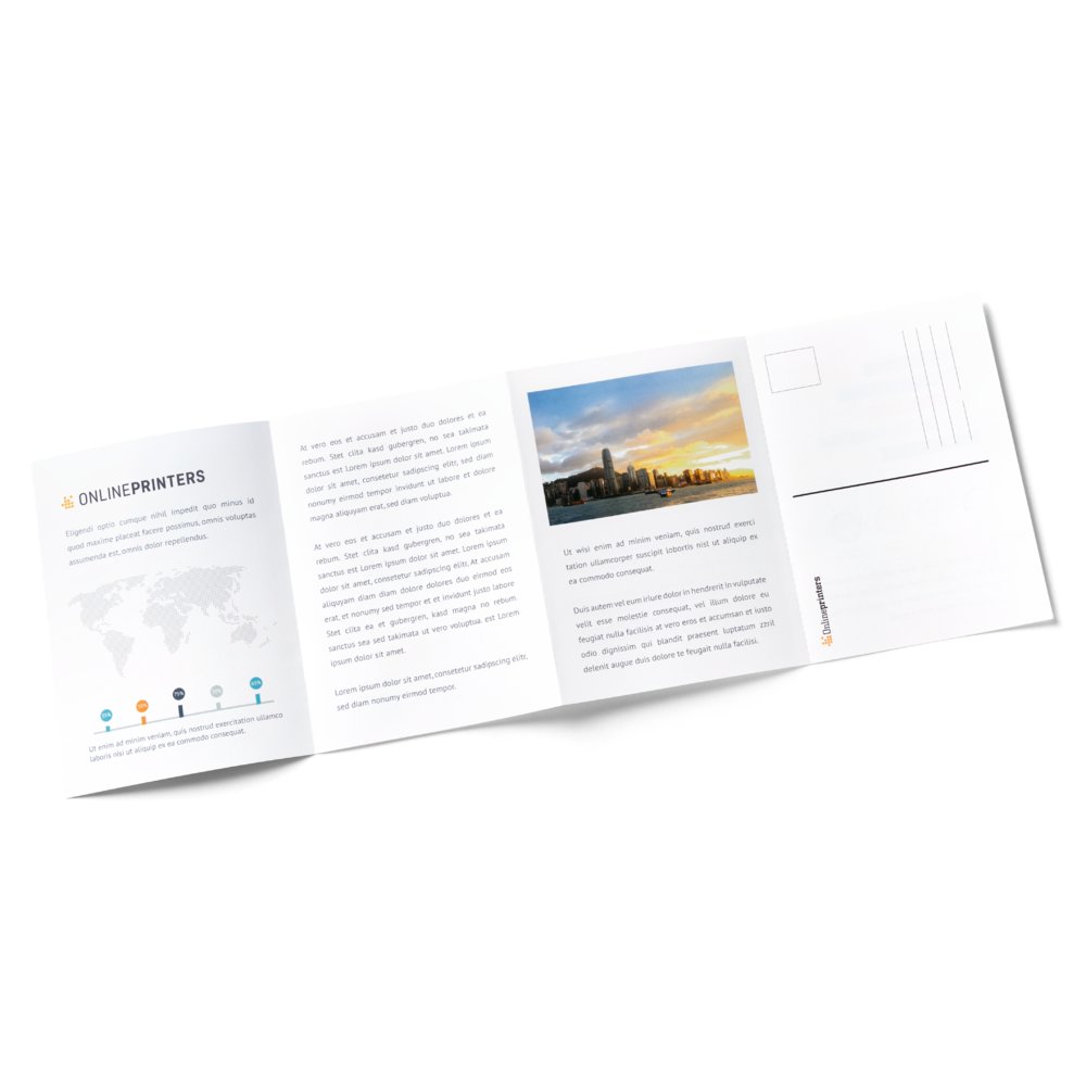 Druk perforowanych ulotek składanych format A5 pionowy