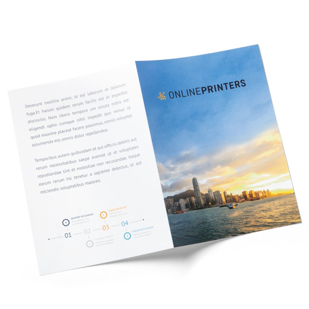 Druk perforowanych ulotek składanych format A5 pionowy