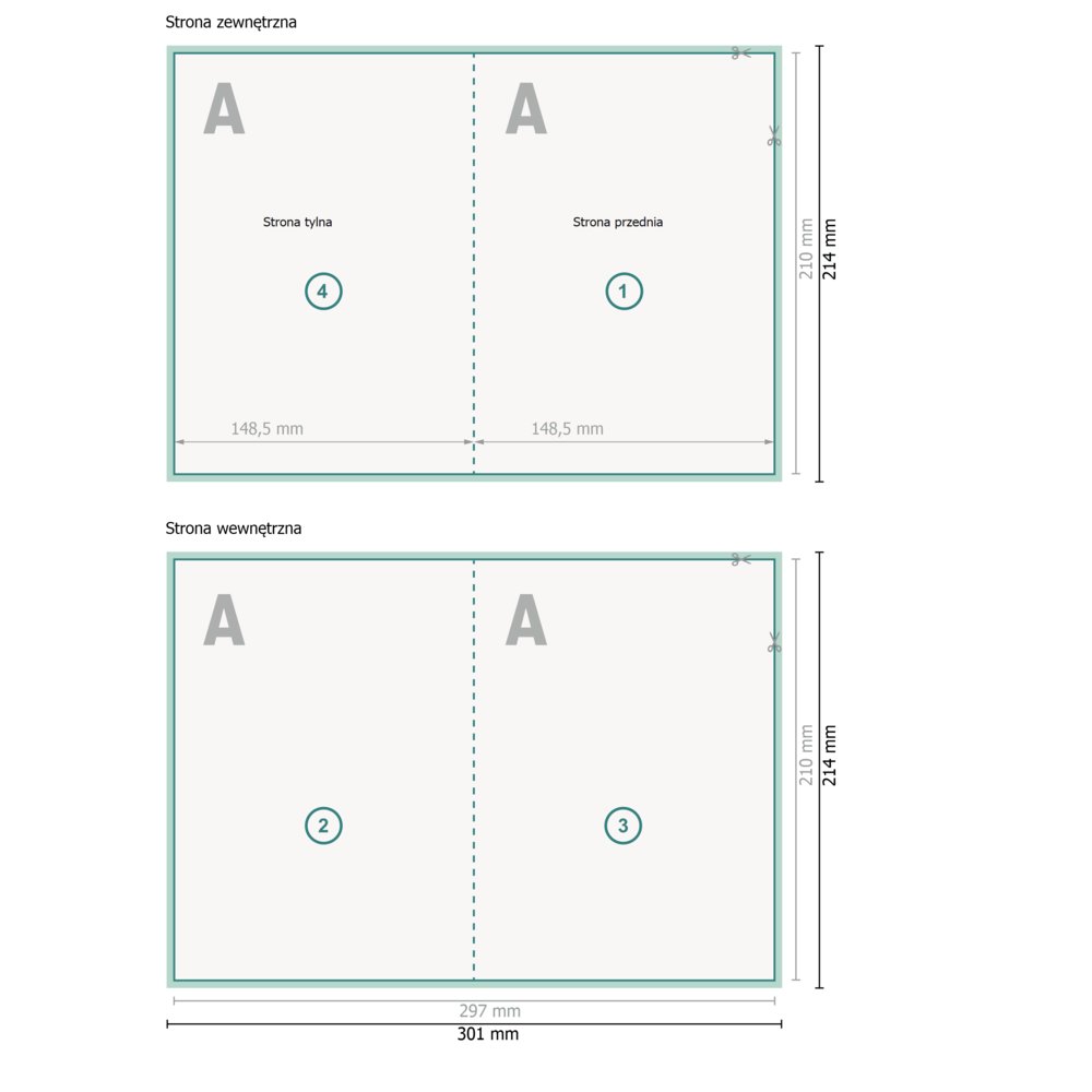 Kartki składane z farbami do efektów specjalnych, format pionowy, A5 ...