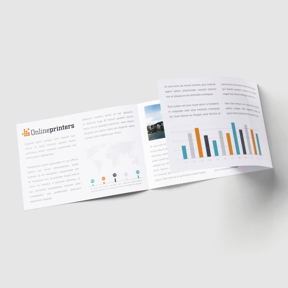 Druk ulotek składanych format A5 poziomy - darmowa dostawa
